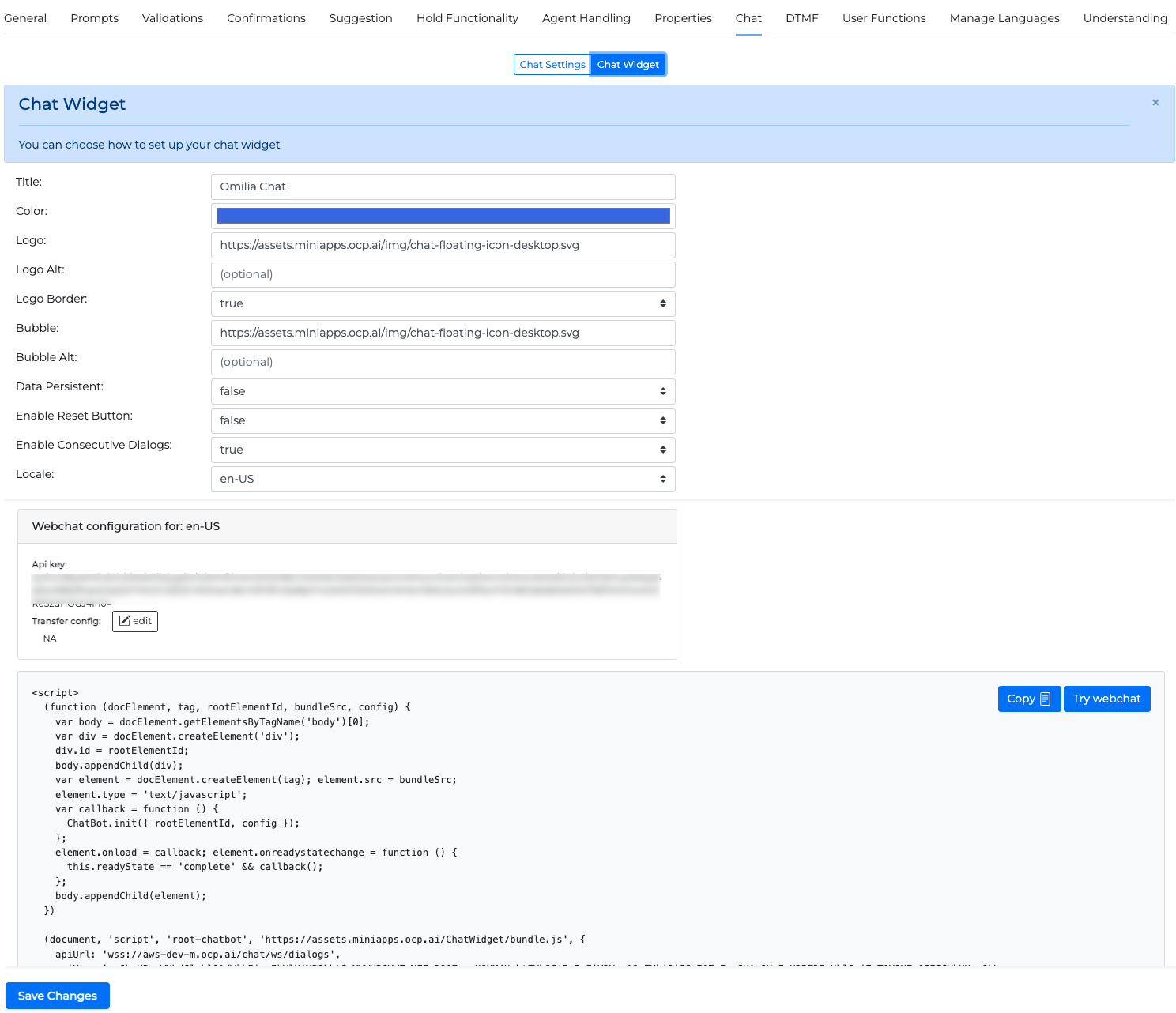 WebChat Integration Guide
