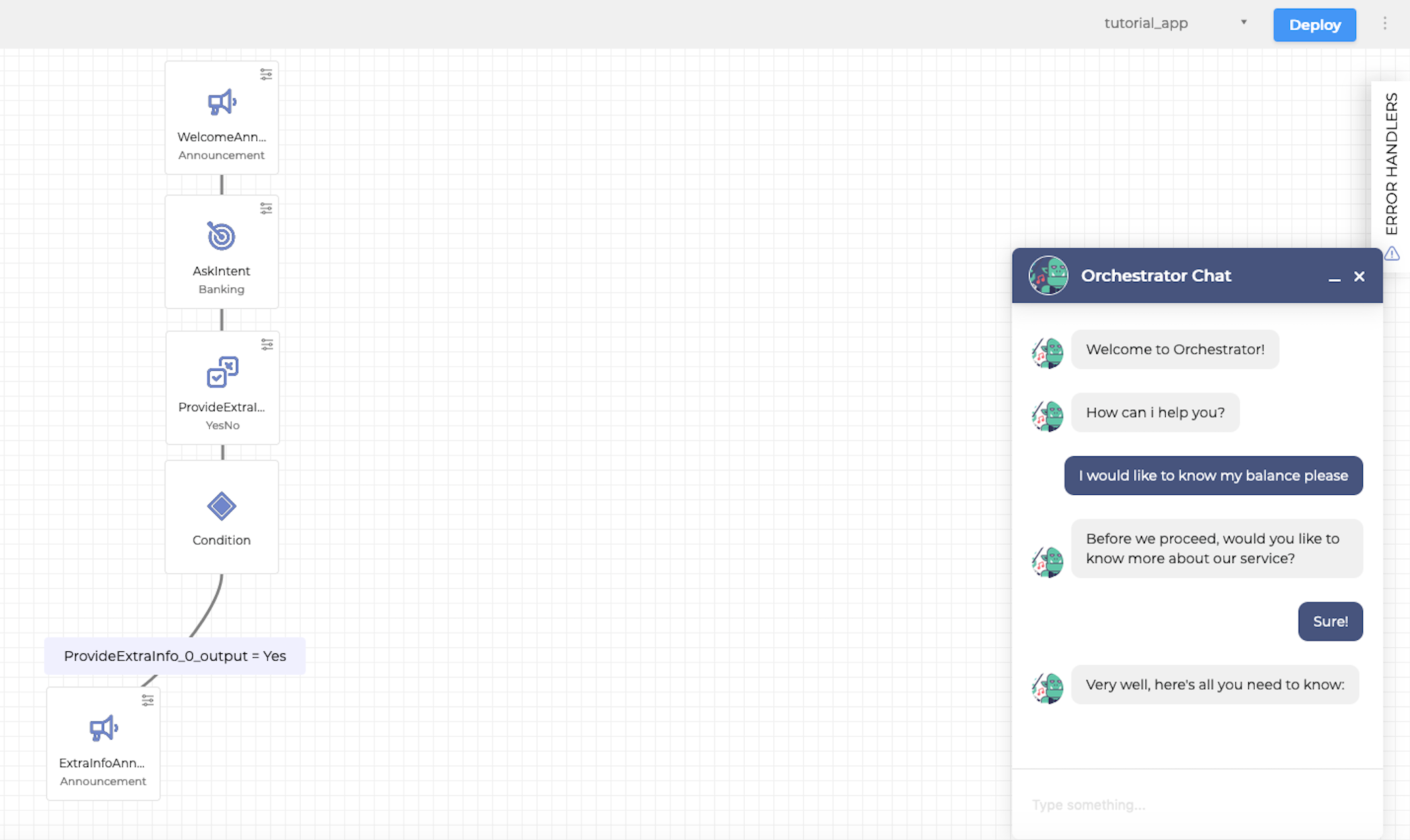 Test A Dialog Application 